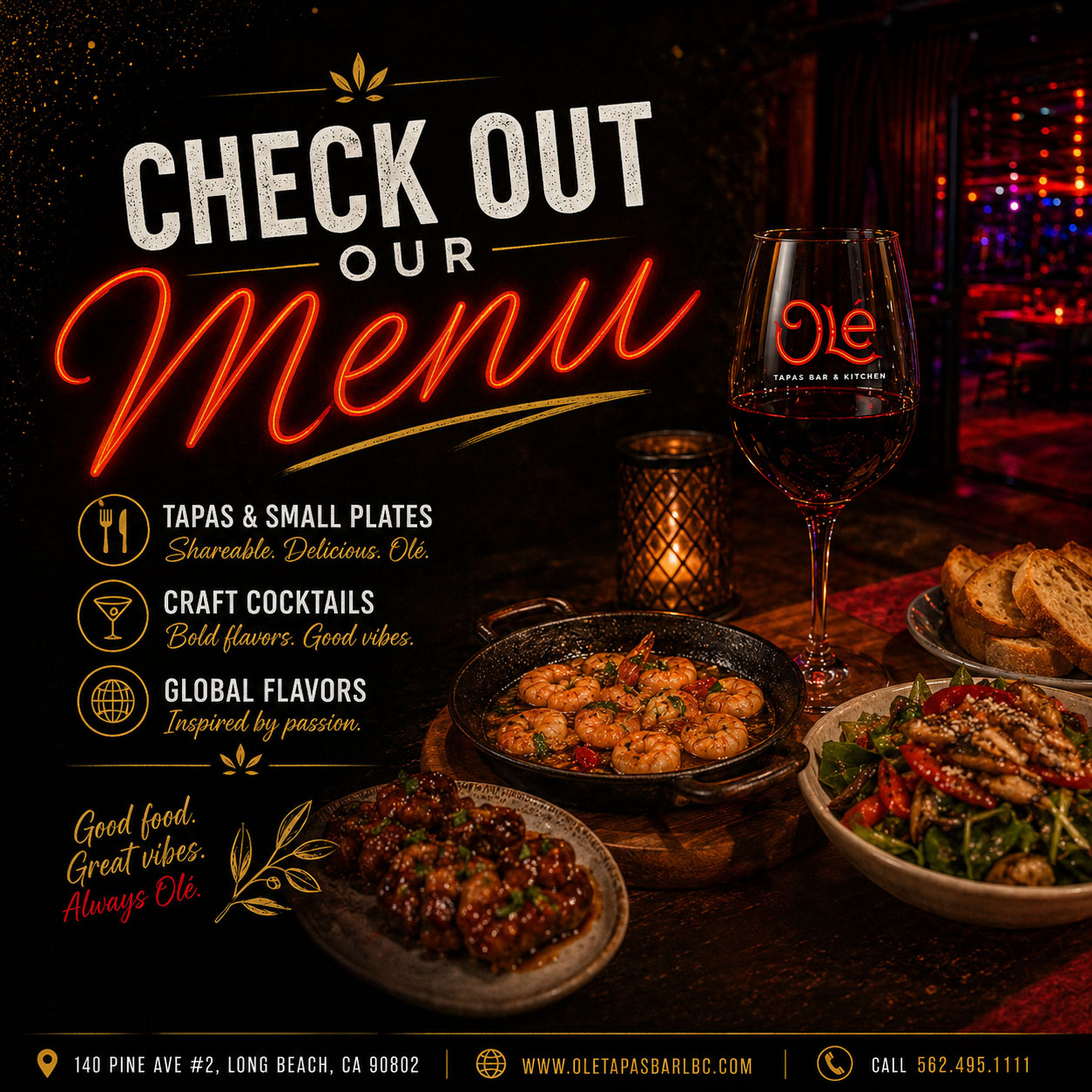 Olé Tapas Bar & Kitchen Long Beach (Formerly Café Sevilla) | Spanish ...
